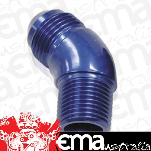 Aeroflow AF523-06-02 45 Deg 1/8" to -6AN Full Flow Blue No Restriction ...