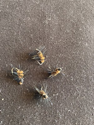 Black Zebra Flies, Size 20, 4 Pcs | eBay