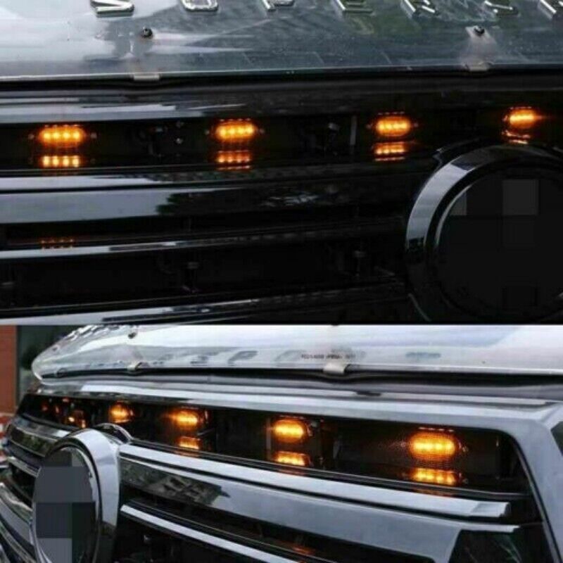 LED Front Bumper Grille Light Bars Decoration For Land Cruiser LC200 ...