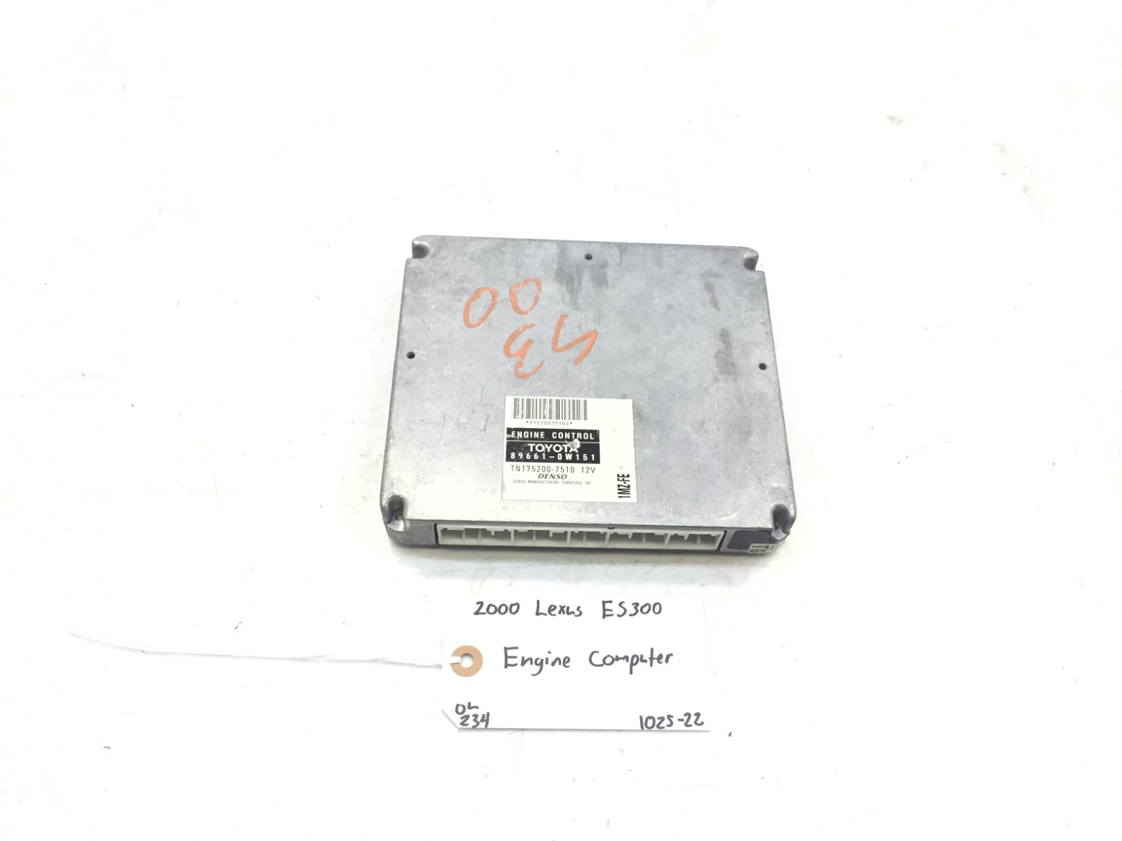 00 01 LEXUS ES300 ENGINE COMPUTER CONTROL MODULE ECU ECM OEM 89661 ...