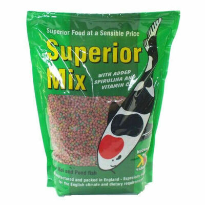 Koi Pond Fish Food Pellets Kockney Koi Superior Mix Floating 6mm 500g ...
