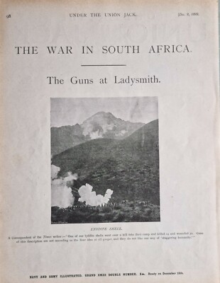 1899 Stampa Guerra Boer Armi A Ladysmith - Proiettile Lyddite | eBay