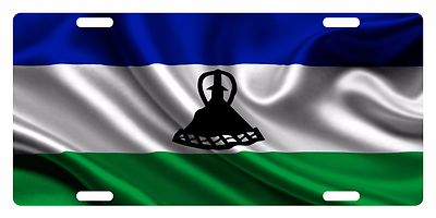 LESOTHO Flag Custom License Plate NATIONAL Emblem WAVE Version | eBay
