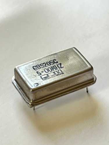 XTAL CRYSTAL OSCILLATOR 4 PIN 14 PIN DIL SIZE OLD STYLE 5.00 Mhz fba39 ...