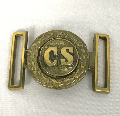 Confederate 2-piece CS Spoon & Wreath Buckle - Civil War Reenactment ...