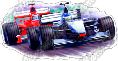Race Cars Indy Formula 1 Cart Sport Racing Car Bumper Vinyl Sticker ...