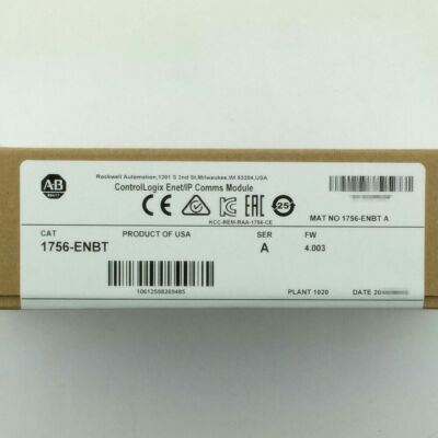 NEW Allen-Bradley 1756-ENBT SER A EtherNet/IP ControlLogix Module ...