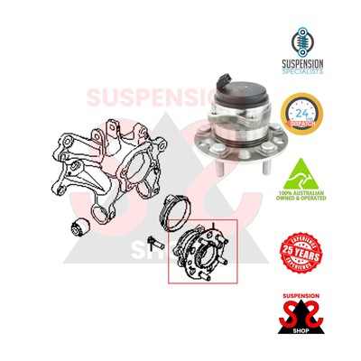 Rear Axle Wheel Hub Suit HYUNDAI i30 1.6 CRDi i30 (PDE, PD, PDEN ...
