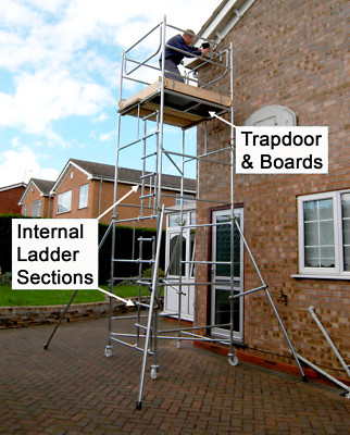 Internal Ladder Trap Door Kit ONLY to fit Classic Toptower DIY Scaffold ...