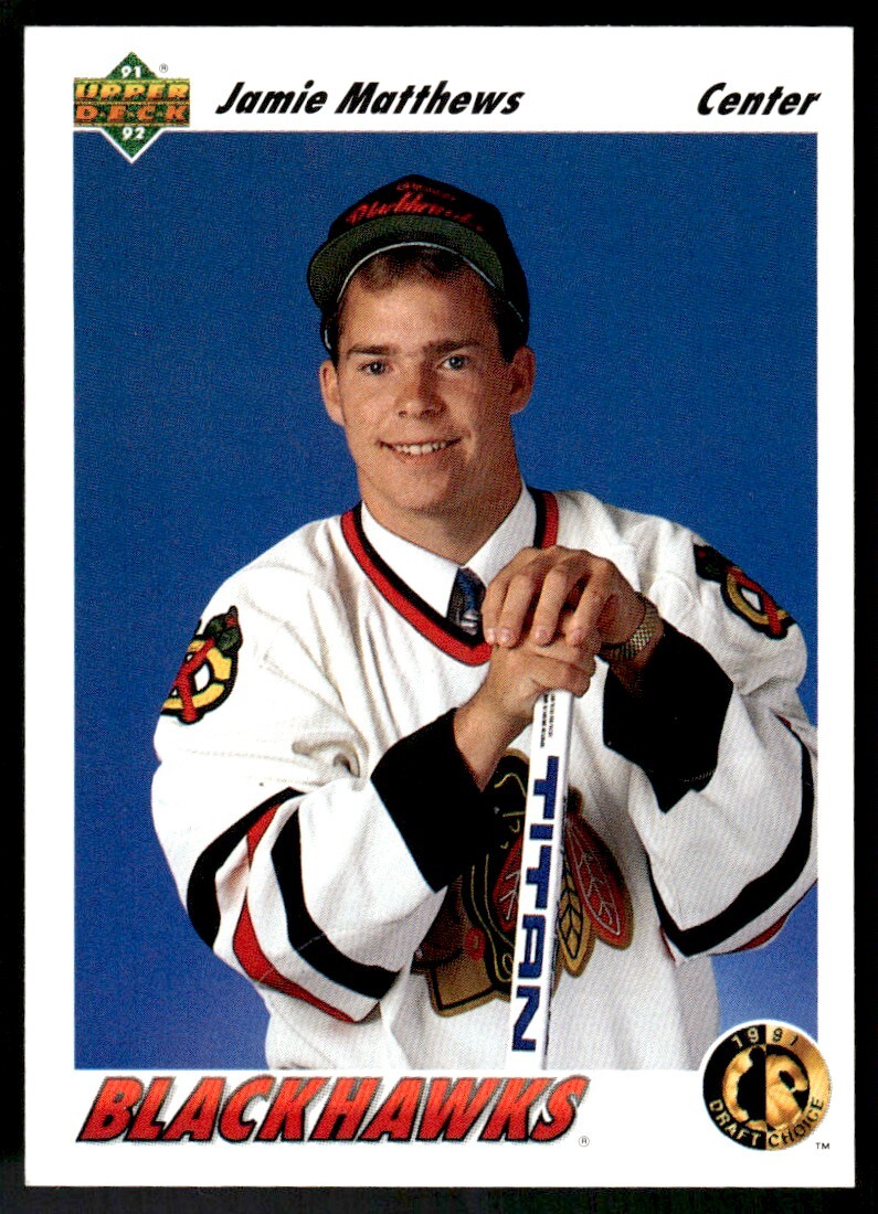 1991-92 Upper Deck Jamie Matthews Chicago Blackhawks #76 | eBay