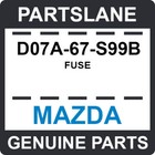 D07A-67-S99B Mazda OEM Genuine FUSE | eBay