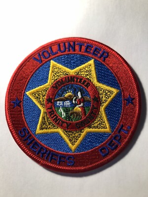 Trinity County California Sheriff Volunteer Patch | eBay