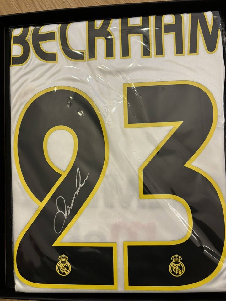 signed David Beckham Real Madrid jersey with Icons Coa | eBay