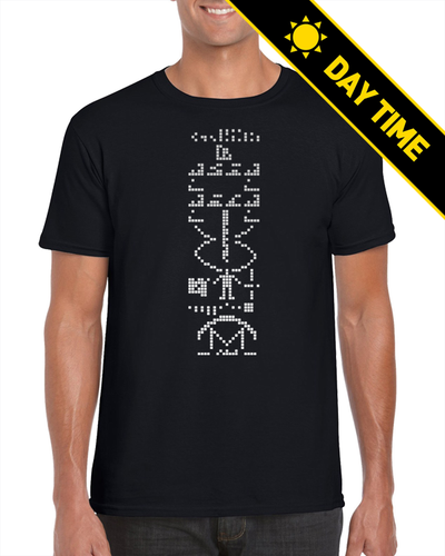 GLOW IN THE DARK! | Arecibo Message / Reply | SETI | Binary Digits | T ...