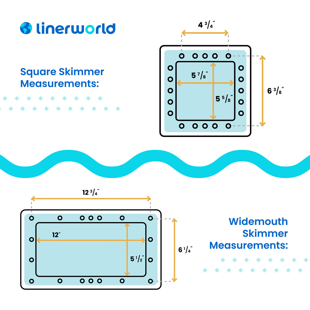 Skimmer Box Kit for Above Ground Pool - Square or Widemouth Rectangle ...