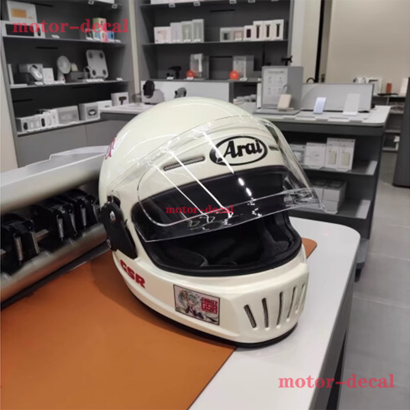 Motorcycle Racing Reflective Decal Arai Helmet Screen Windshield Badge ...