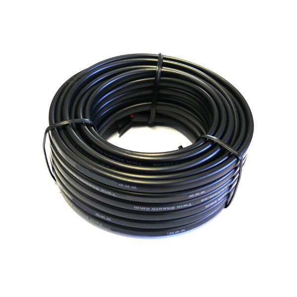 TWIN CORE 6MM CABLE x 5 METRE LENGTH 5M DUAL BATTERY 4X4 12V WIRE ...