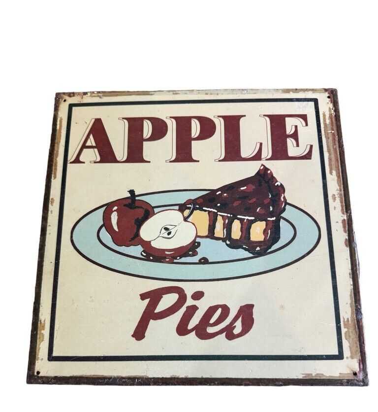 VTG Apple Pies Metal Sign Restaurant Kitchen Decor Advertisement Art 9. ...