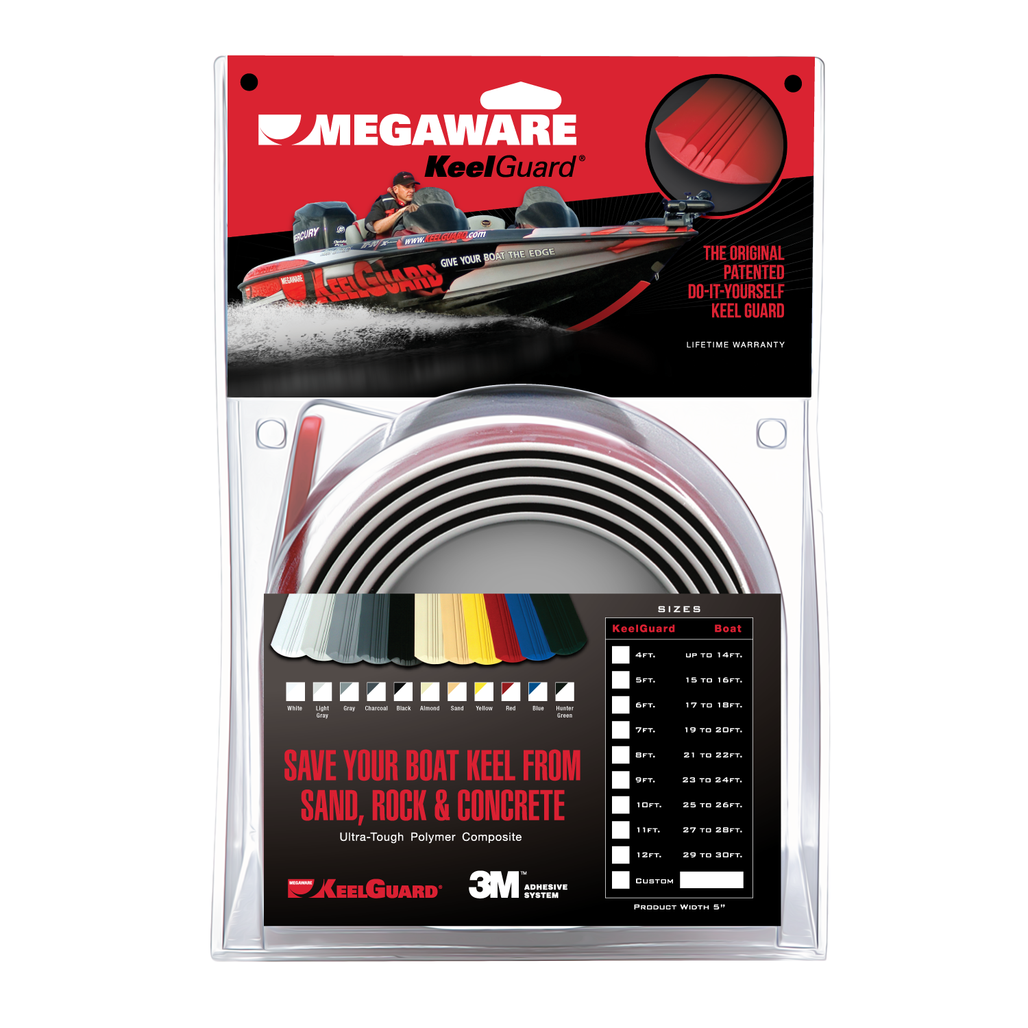 Keelguard Megaware Boat Hull Protector Pick Color Size Length 4-12 Ft ...
