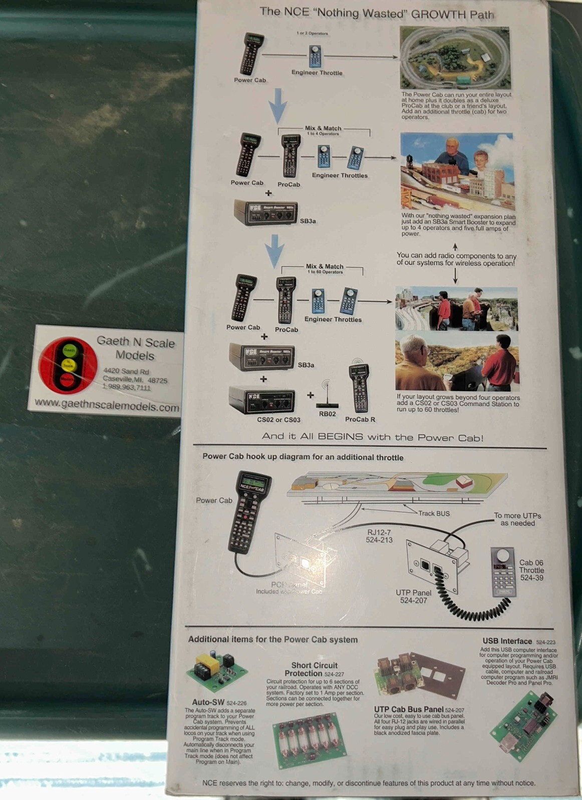 NCE Power Cab, New 2024, Complete DCC Starter System With Power Supply ...