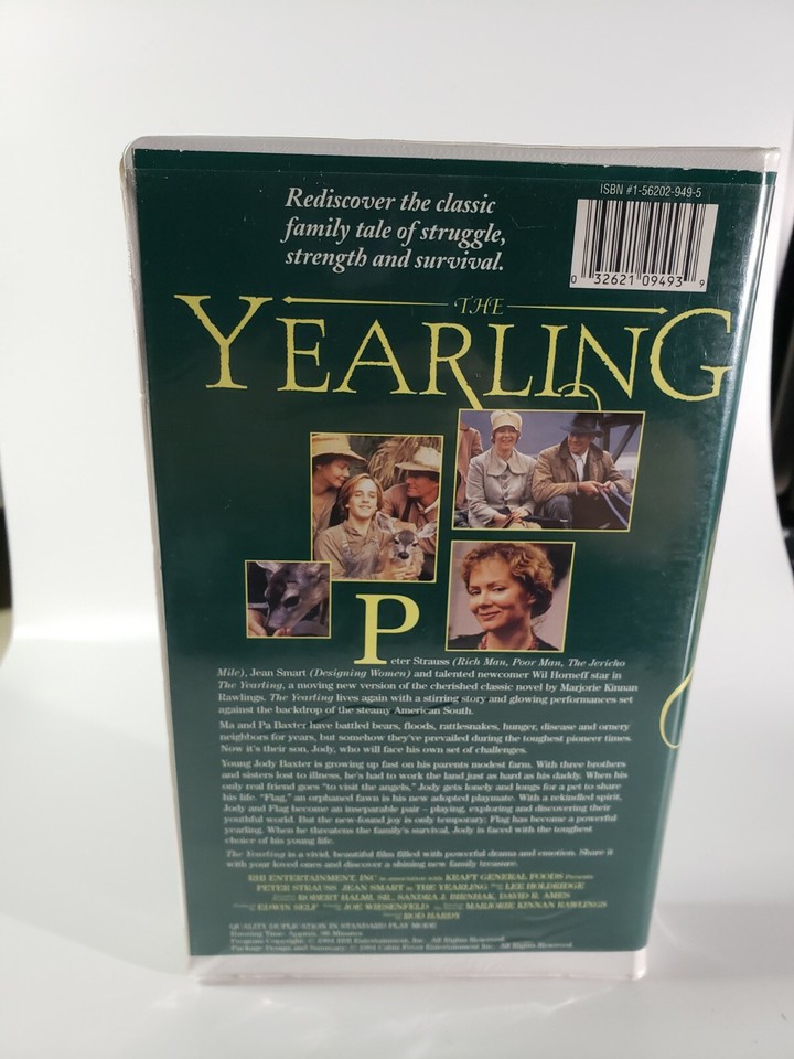 The Yearling (VHS, Clamshell) Peter Strauss, Jean Smart, Wil Horneff | eBay