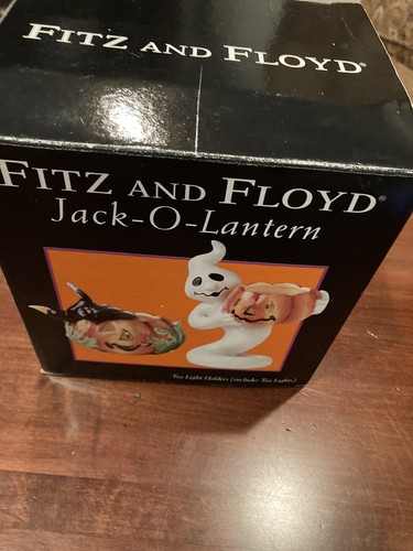 Fritz And Floyd/Jack-O-Lantern/Tea Lite Candle Holders/Halloween Ghost ...