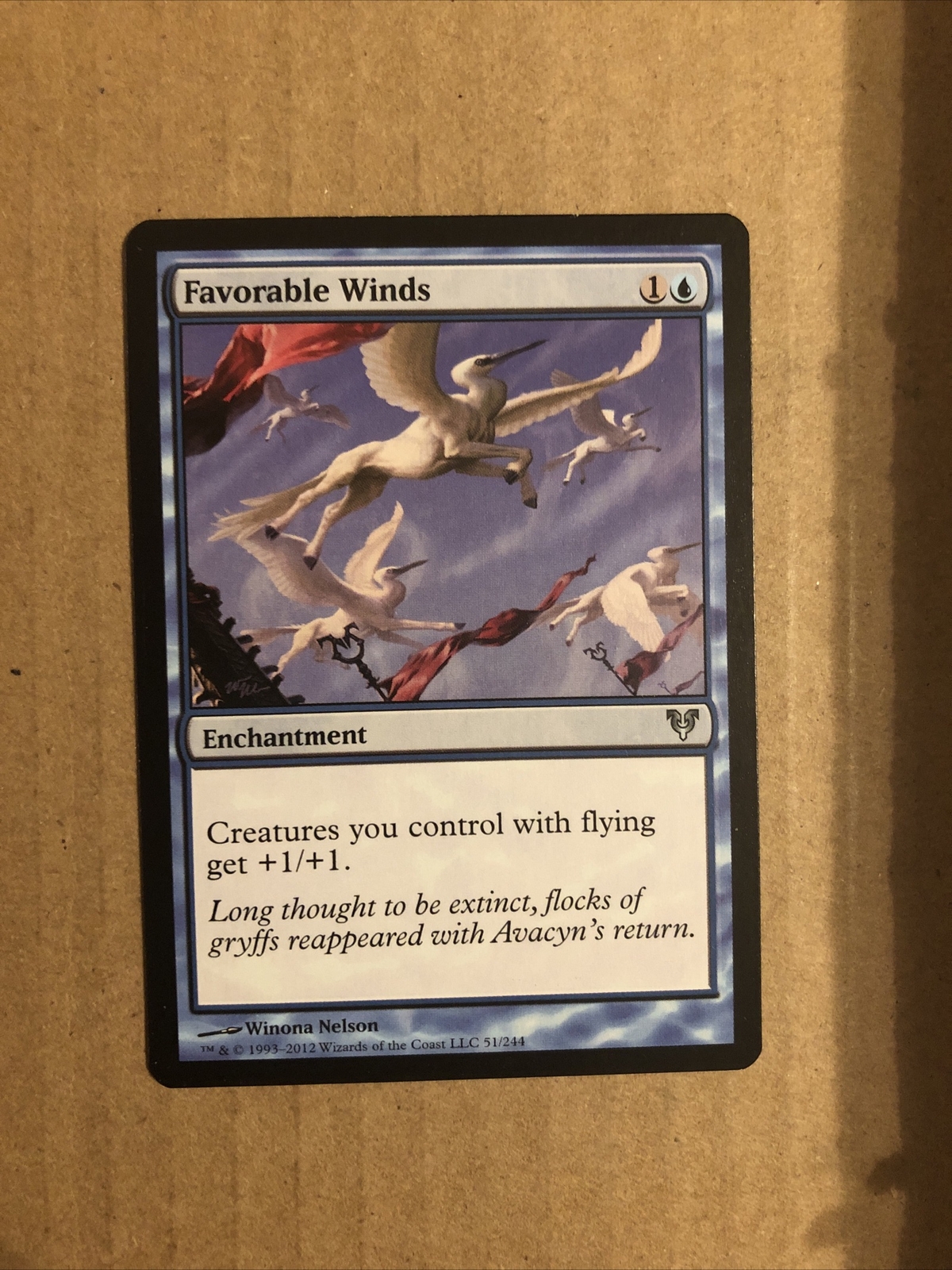 MTG Magic the Gathering Favorable Winds (51/252) Avacyn Restored LP | eBay