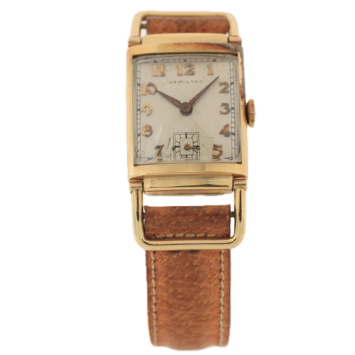 Vintage Hamilton Driver Style Men's Mechanical Wristwatch 982 USA 14k ...