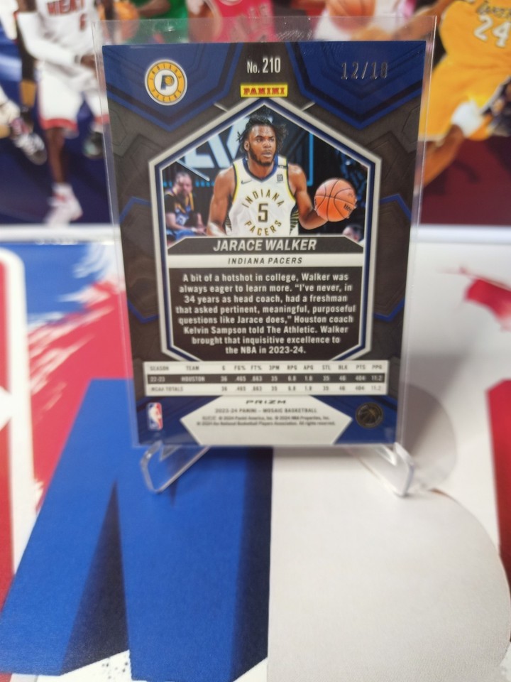 Jarace Walker RC /18 SP Green Mosaic Prizm Panini Mosaic 2023-24 | eBay ...