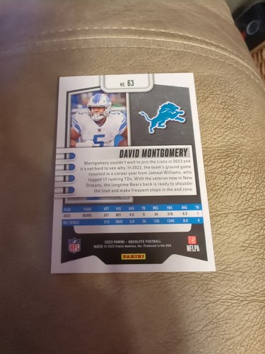 2023 Absolute Base #63 David Montgomery - Detroit Lions | eBay