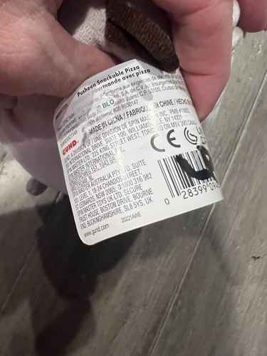 Pusheen Pizza Plush Stuffed Toy Gund Snackable 9.5 Inch Pepperoni Gray ...