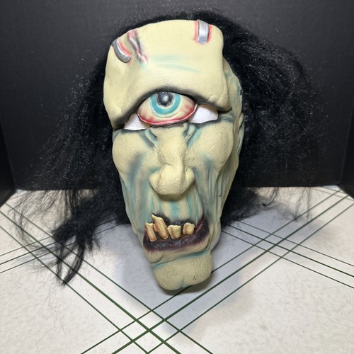 Cyclops Halloween Mask Paper Magic Group Hair Horn Ugly Monster Vintage ...