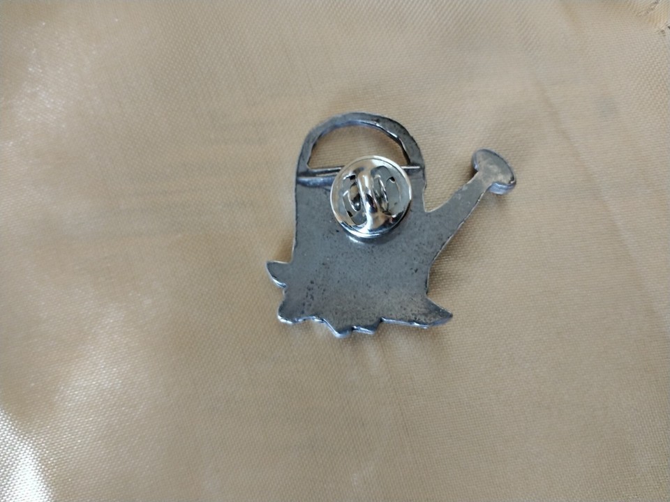 Pewter Garden Watering Can Brooch | eBay