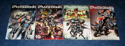 CRACKDOWN #1 2 3 4 (of 4) 1st print set DYNAMITE COMIC based on XBOX ...