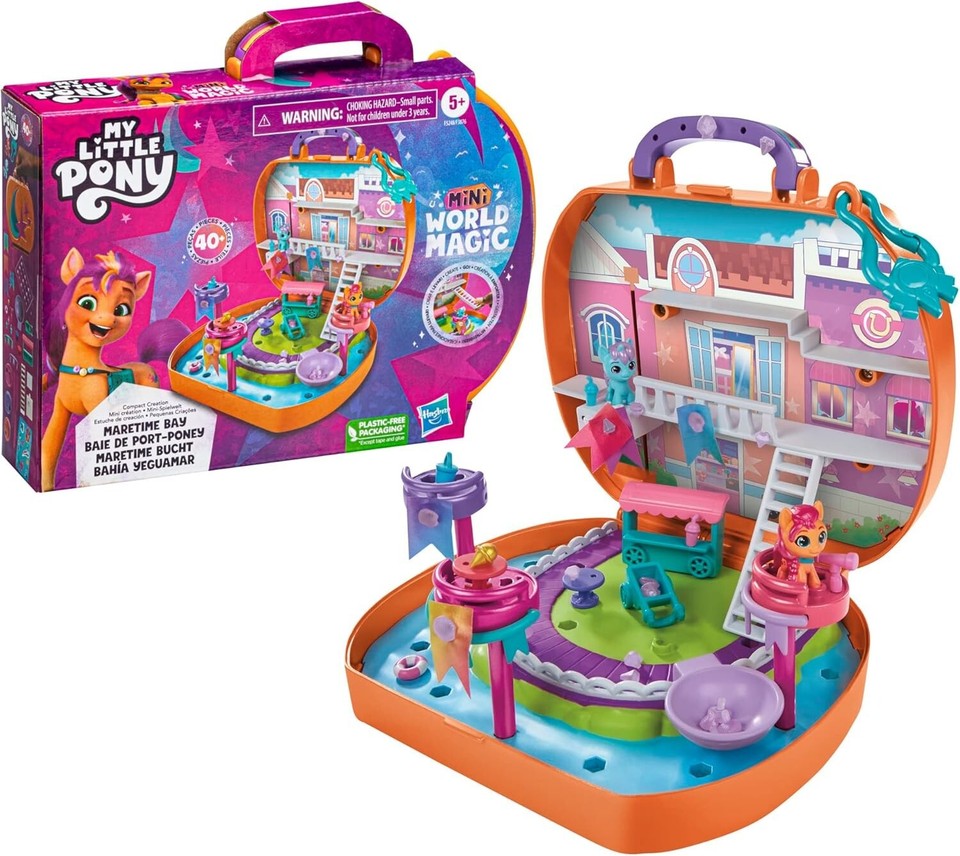 My Little Pony Mini Magic World Mini Creation Port-Pony Bay with Sunny ...