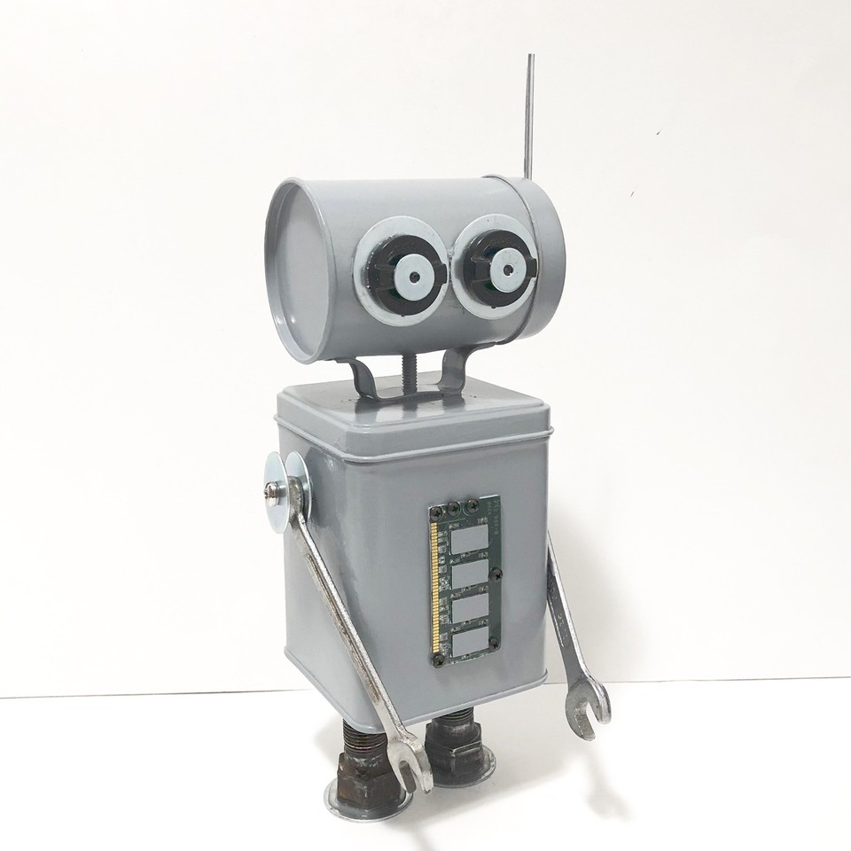 Found Objects Robot Sculpture / Assemblage Robot Figurine | eBay