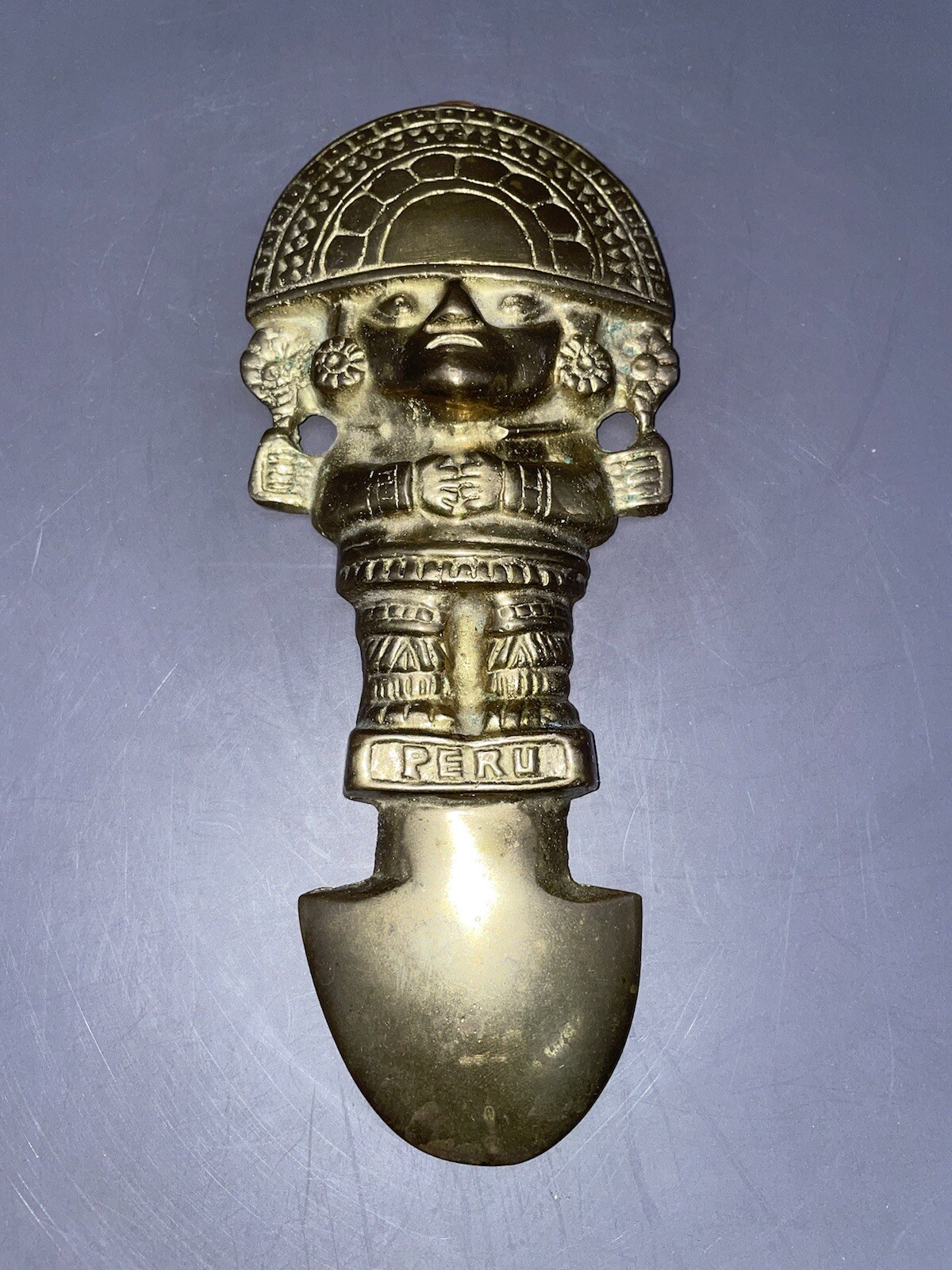 Tumi Solid Brass Wall Hanging Decor Peru Inca Tribal Ceremonial Knife ...