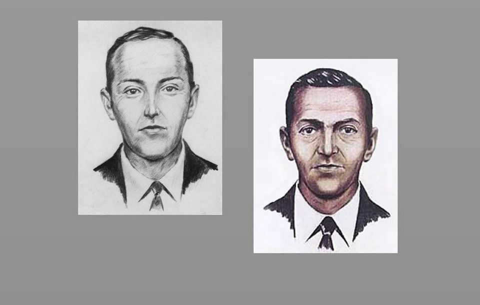 D B Cooper FBI PHOTO Lot,1971 1972 Sketch Drawings Boeing 727 Hijacker ...