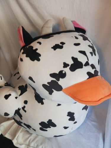 Easter Jumbo Cow Patterned Duck Plush, by Way To Celebrate Big | eBay