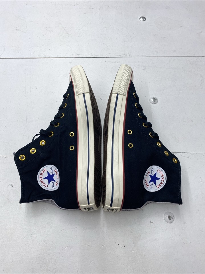 Converse All-Star high tops Custom Black/White/Gray Poland On Side Men ...