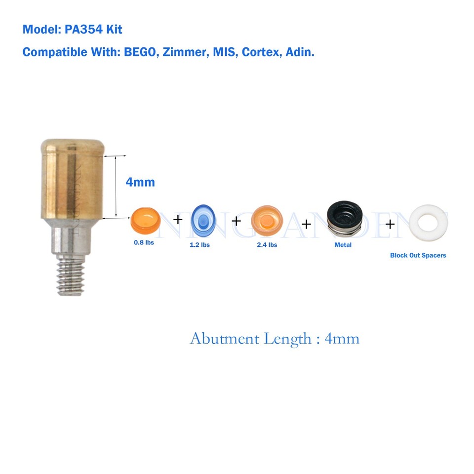 Adin Zimmer Cortex Implant Abutment Insertion Caps,Dental Locat0r ...