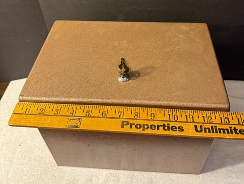 Vintage Rockaway Metal Products Corp. Security Lock Box... Rare 8 1/2 ...
