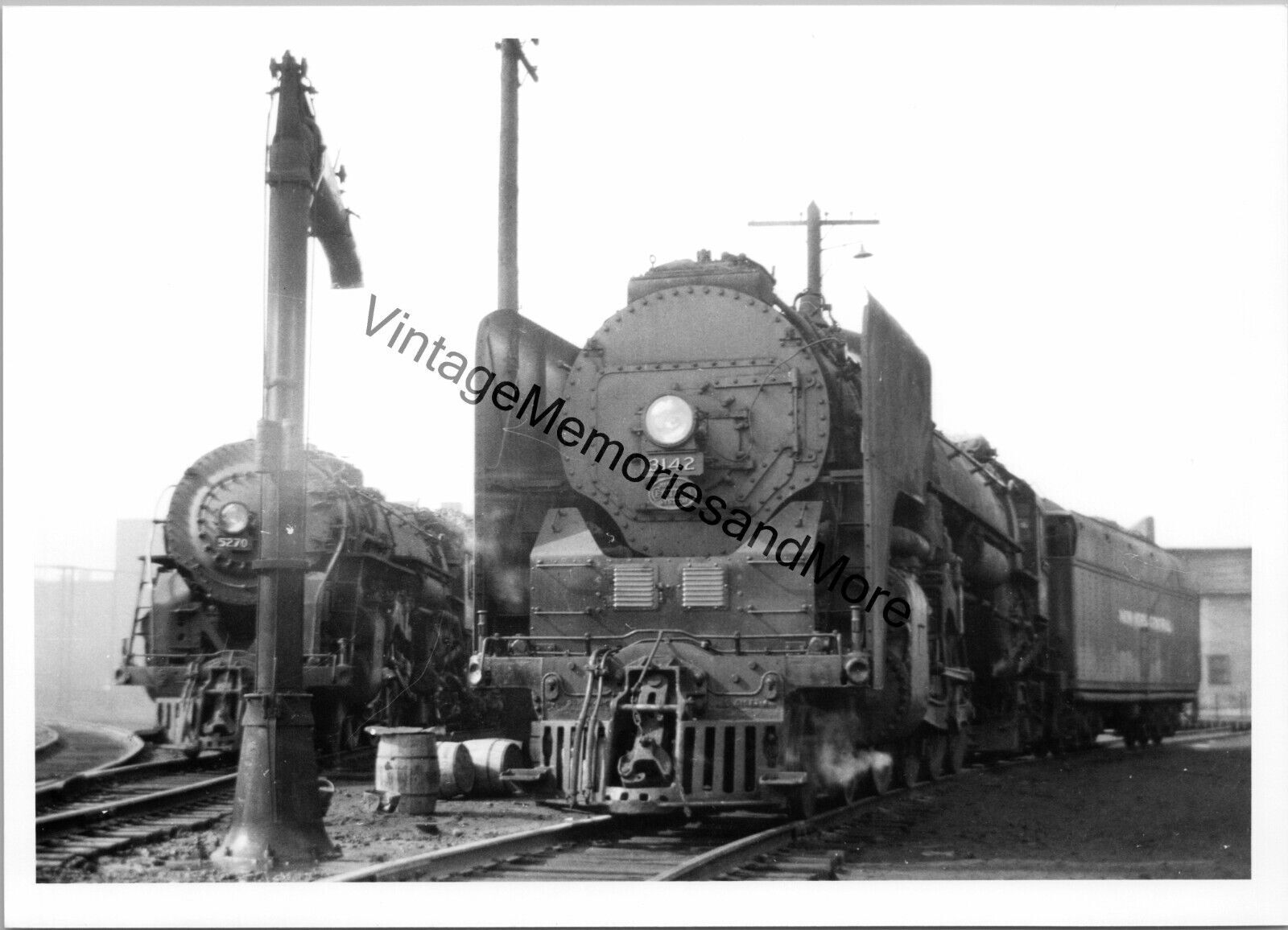 Vintage New York Central Railroad 5270 / 3142 Steam Locomotive T3-316 ...