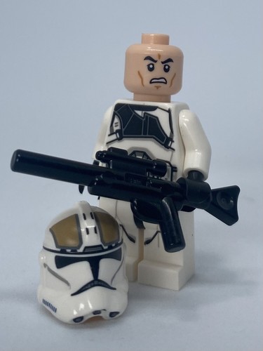 Lego Clone Gunner Minifigure (sw0837) Phase 2 - Scowl, From Set 75182 ...