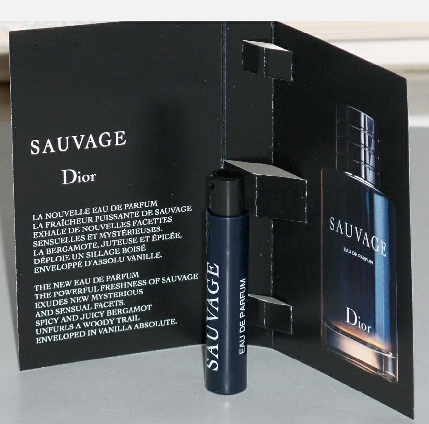 SAUVAGE by DIOR Men's eau de Parfum, Spray Samples, QTY. (4) x .03 oz ...