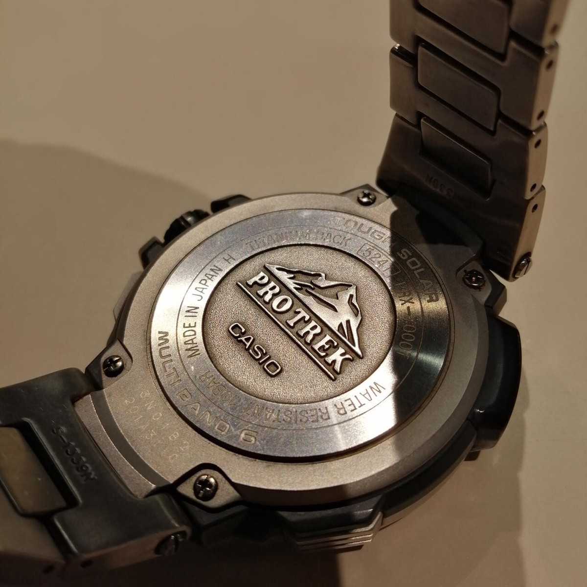 Casio Protrek Manaslu Silver Titanium Mens Watch PRX-7000T Casio Protrek Manaslu Silver Titanium Mens Watch PRX-7000T
