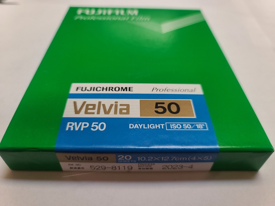 Fujifilm Velvia RVP 50 4×5in 20 Sheets Film Expired 2023-4 | eBay