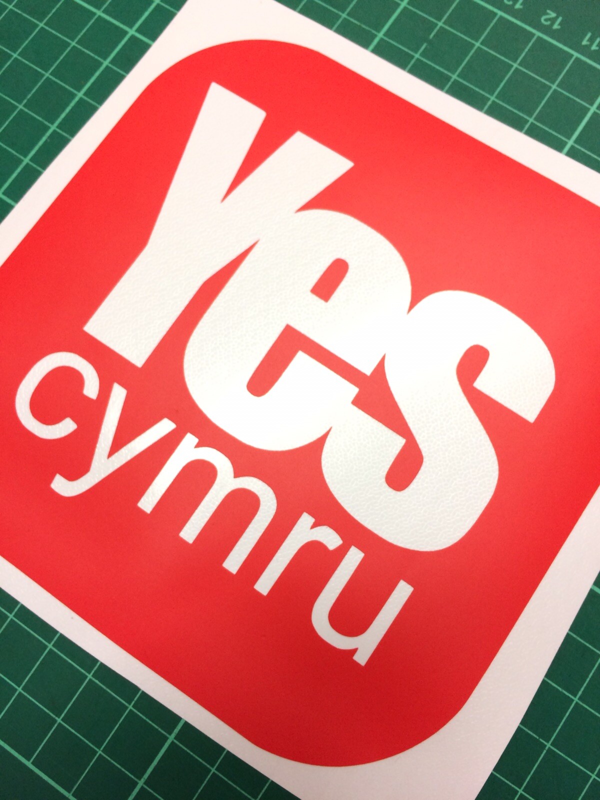 Yes Cymru Welsh Independence 120x120mm Decals Bumper Stickers Car Matte ...