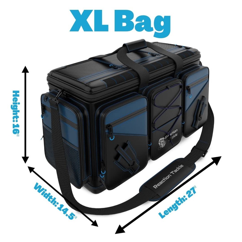 Reaction Tackle Fishing Tackle Bag – Salt Water Resistant Tackle Box ...