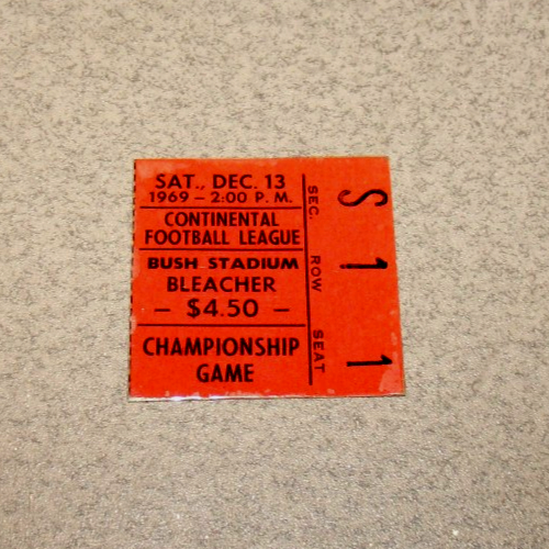 1969 Continental Football League FINAL Championship Game Indy Capitols ...